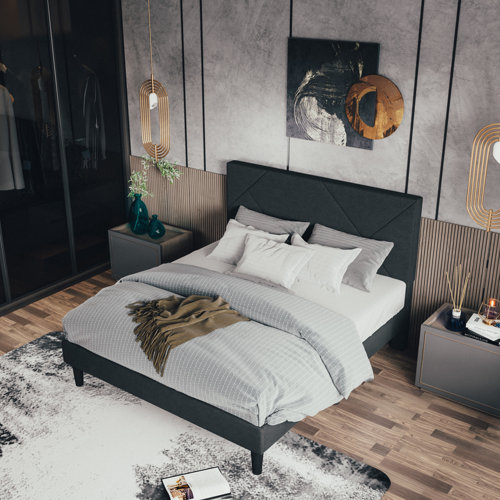Mercury Row® Nemec Upholstered Platform Bed And Reviews Wayfair